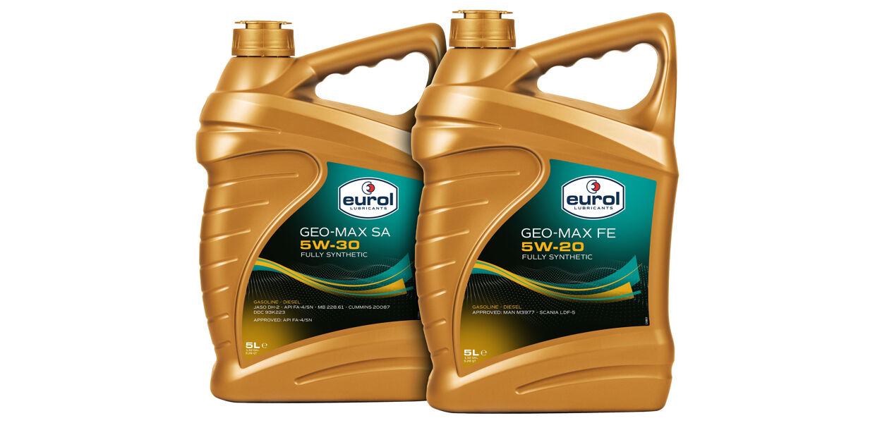 Eurol introduces the Geo-Max FE 5W-20 and the Geo-Max SA 5W-30